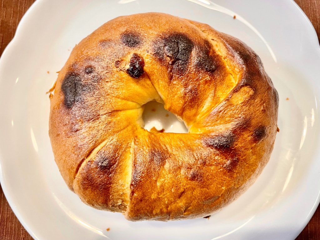 【中評価】「183g 室温解凍 →フライパン蒸し ... - RUICHAN BAGEL ピスタチオホワイトチョコ」のクチコミ・評価 - やにゃさん