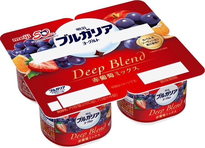 【中評価】明治 ブルガリアヨーグルト Deep Blend 赤葡萄ミックスの感想・クチコミ・値段・価格情報【もぐナビ】