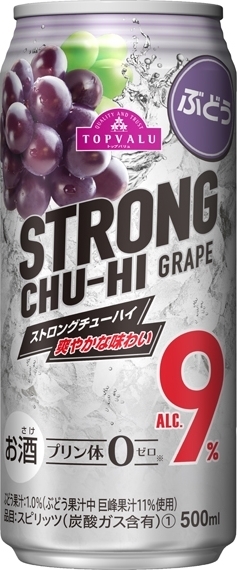 トップバリュ STRONG CHU‐HI GRAPEの感想・クチコミ・値段・価格情報【もぐナビ】