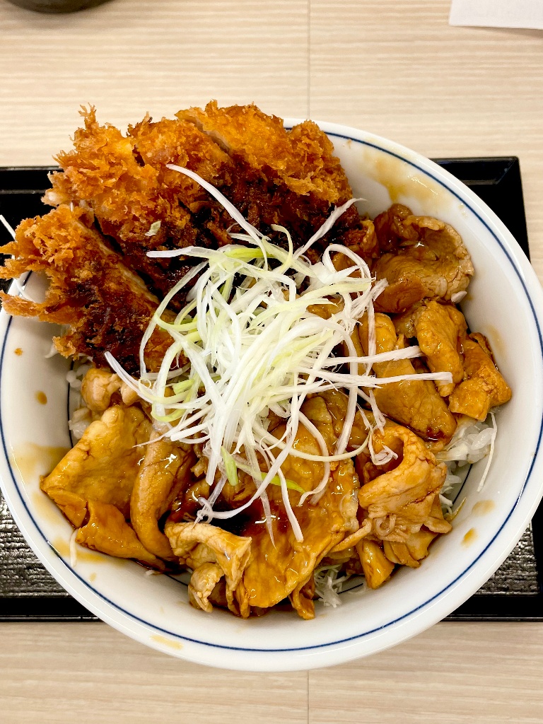 【中評価】かつや ロースカツと豚焼肉の合い盛り丼のクチコミ一覧(1~1件)【もぐナビ】