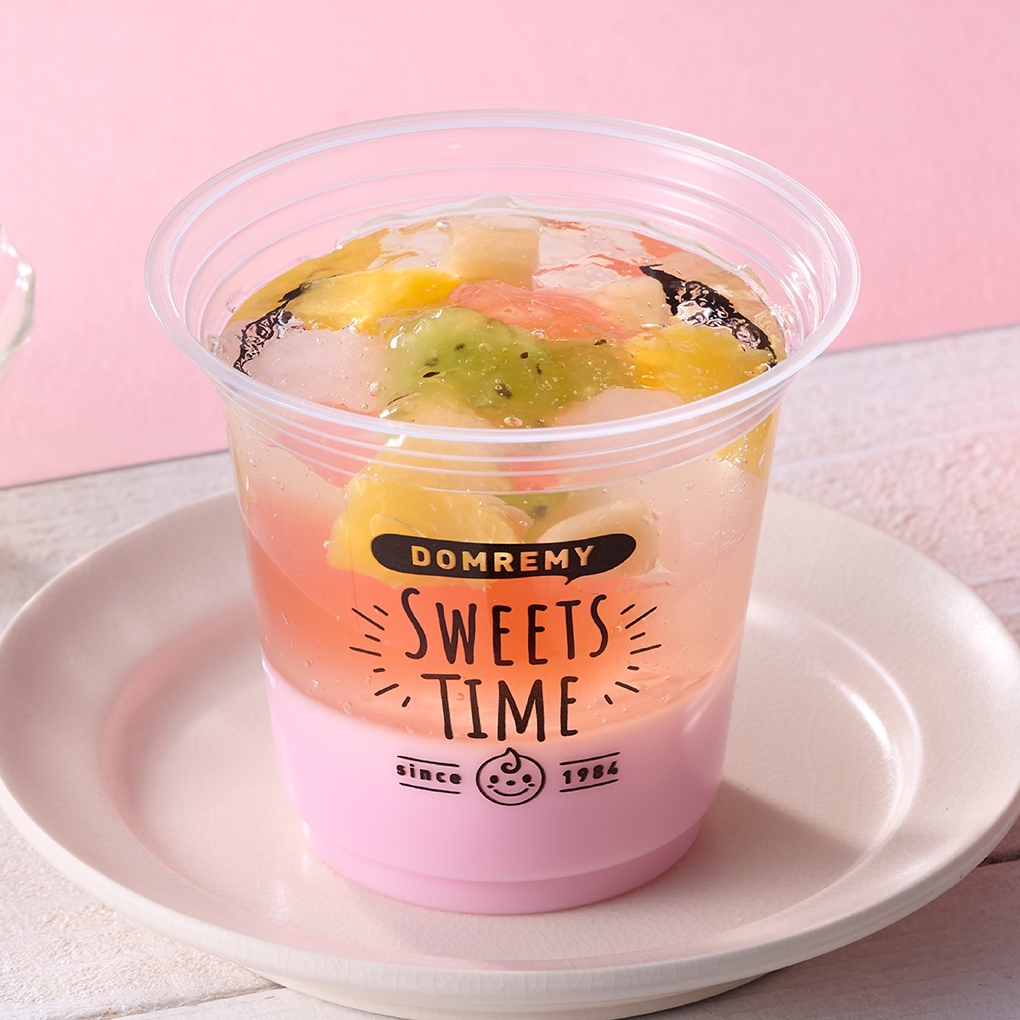 【高評価】「クラッシュピーチゼリーはもっちりぷるぷる... - ドンレミー 桃のぷるもちフルーツポンチ」のクチコミ・評価 - Anchu.さん