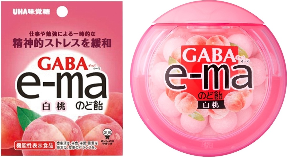 UHA味覚糖 e‐maのど飴 GABA 白桃[ファミリーマート先行発売][発売日:2019/6/18](製造終了)のクチコミ・評価・値段・価格情報【もぐナビ】